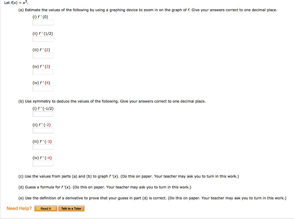 Solved (a) Estimate the values of the following by using a | Chegg.com