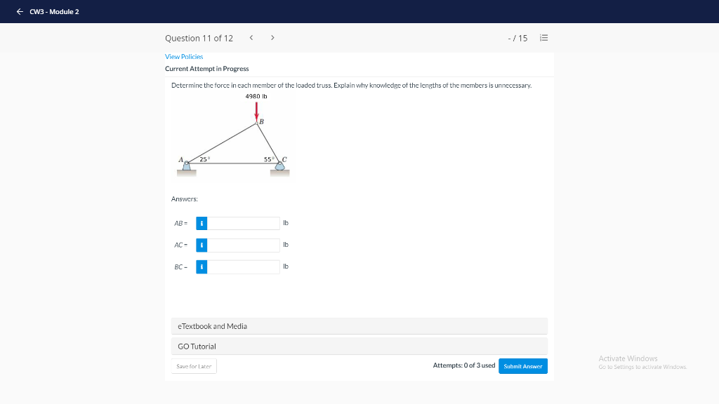 Solved & CW3 - Module 2 Question 11 of 12