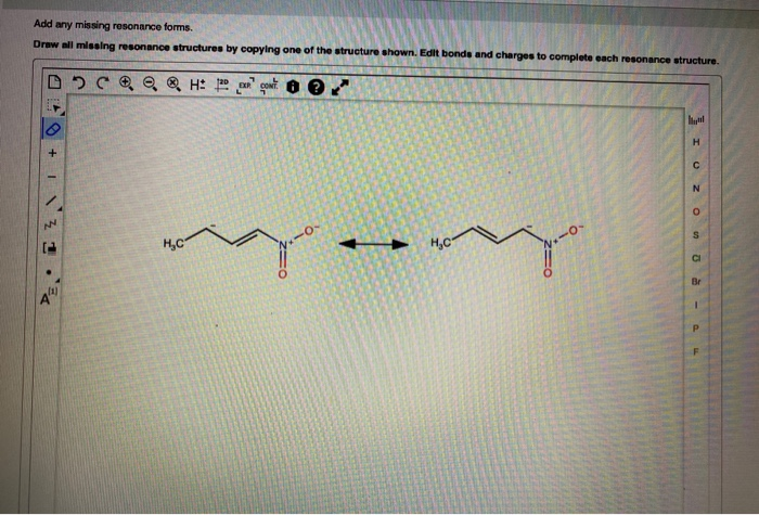 Solved Add any missing resonance forms. Draw all missing | Chegg.com