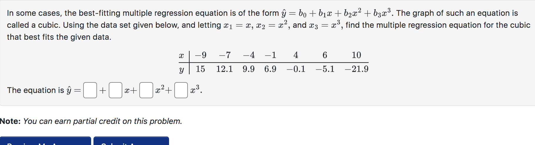 Solved In some cases, the best-fitting multiple regression | Chegg.com