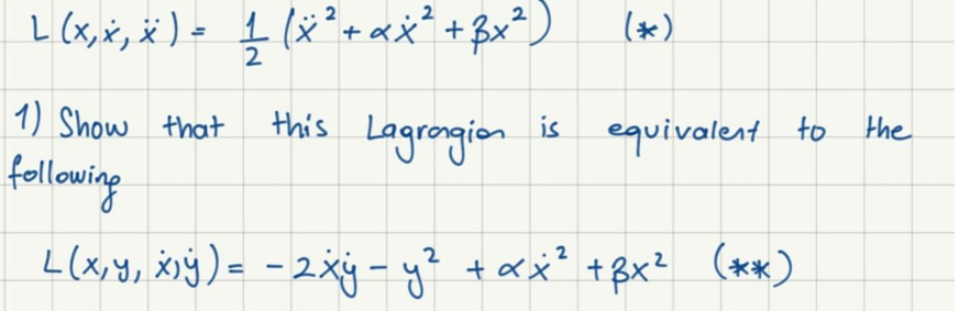 Solved 2 this is L(x,x, 8) - { lä*+ax? +Bx) ) ? ?) (*) (1) | Chegg.com