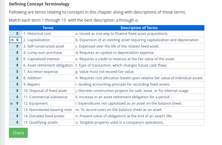 Solved Defining Concept Terminology Following are terms | Chegg.com
