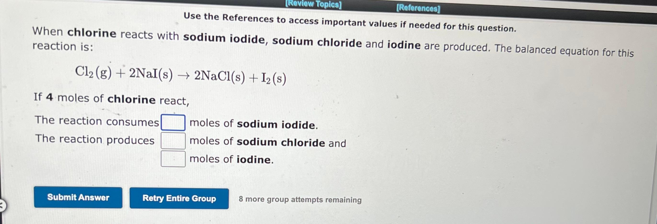 Solved Use the References to access important values if | Chegg.com