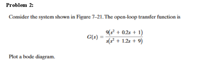 Solved: Note: For The Bode Plots, You Are Expected To Draw... | Chegg.com