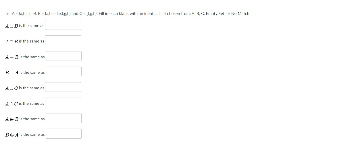 Solved Question 1 Fill in the blanks to describe the set T = | Chegg.com