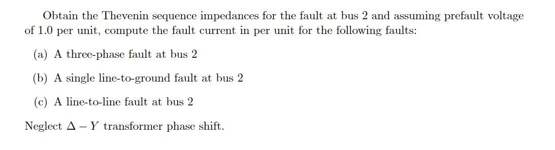 Solved 4) (25%) The reactance data for the power system | Chegg.com