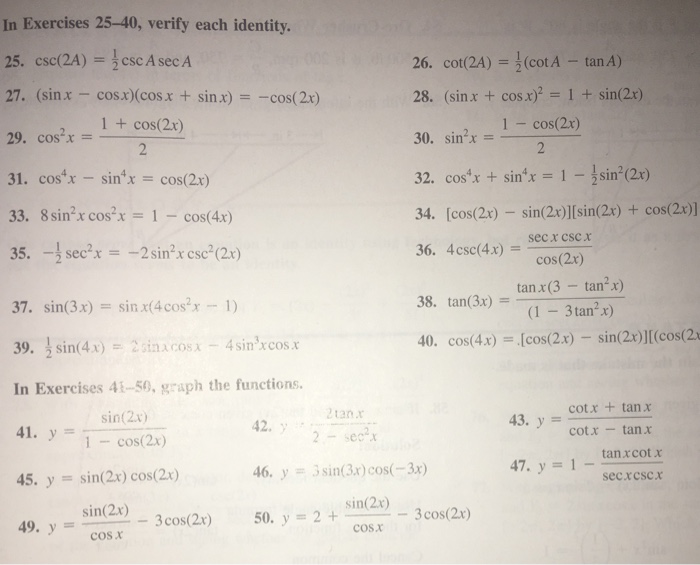 Solved In Exercises 1-12, use the double-angle identities to | Chegg.com