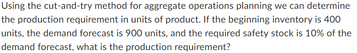 Solved Using the cut-and-try method for aggregate operations | Chegg.com