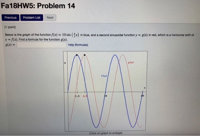 Solved Fa18HW5: Problem 14 Previous Problem List Next (1 | Chegg.com