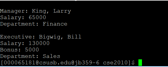 Solved Derive a class Manager from Employee. Add a data | Chegg.com