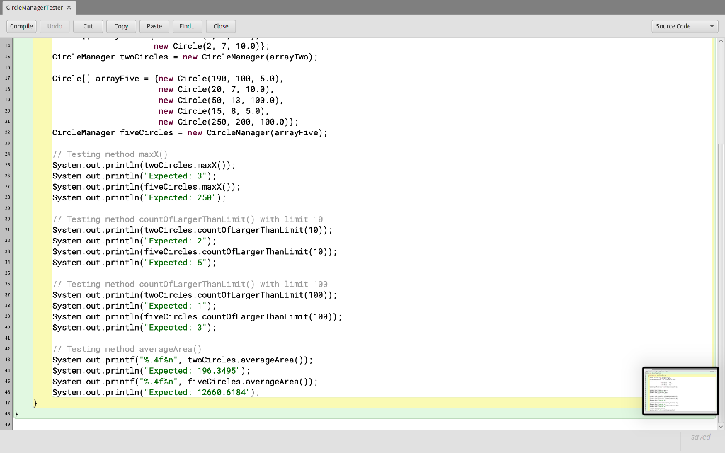 Solved Circle x Compile Undo Cut Сару Paste Find... Close | Chegg.com