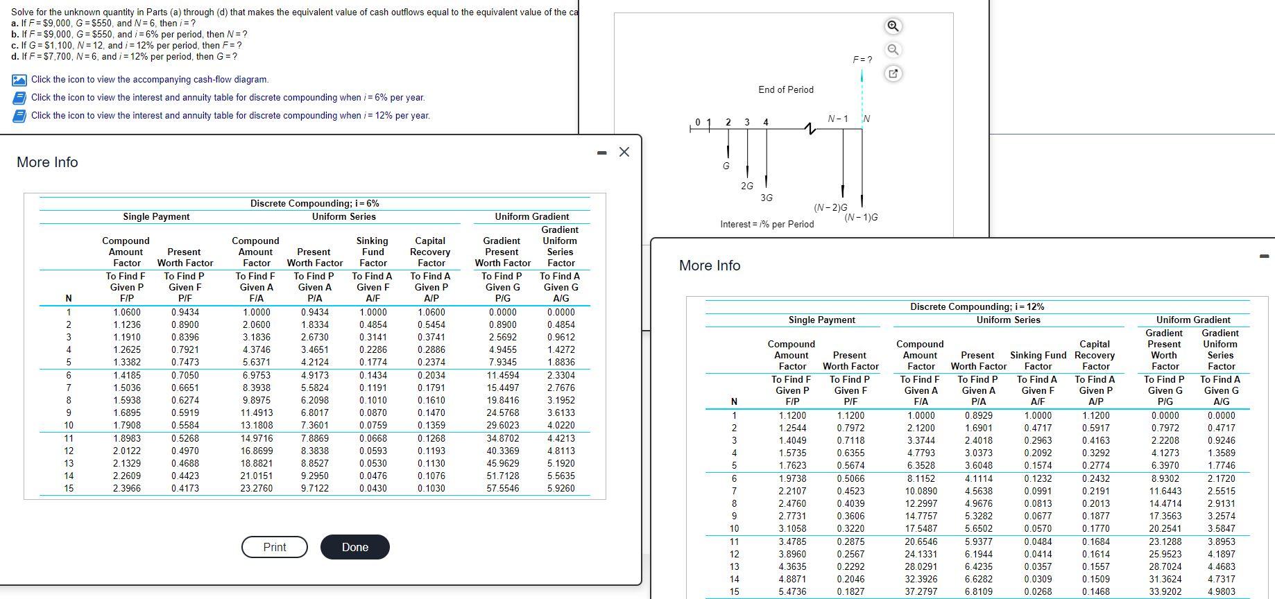 Solved Solve for the unknown quantity in Parts (a) through | Chegg.com