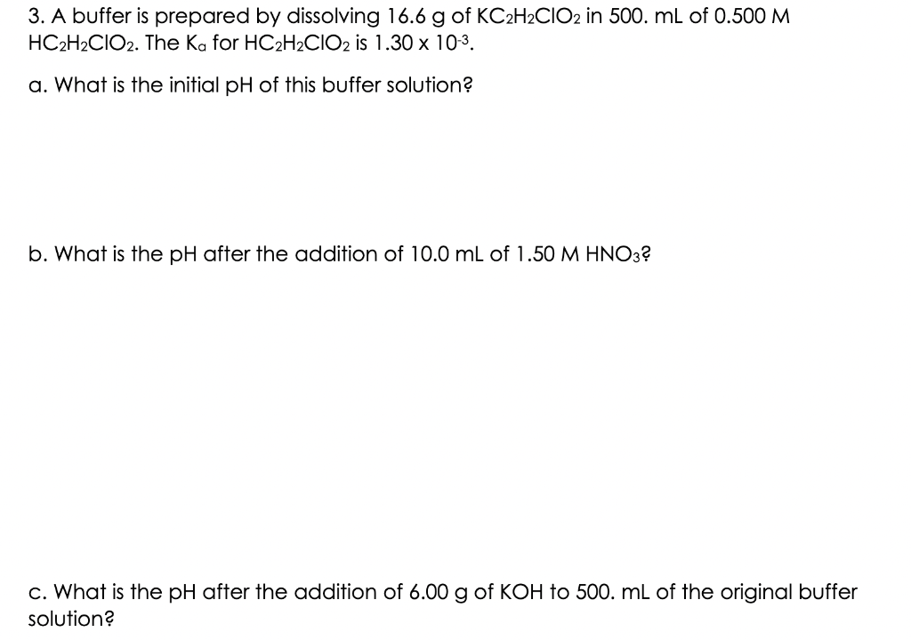 Solved A buffer is prepared by dissolving 16.6 g of | Chegg.com