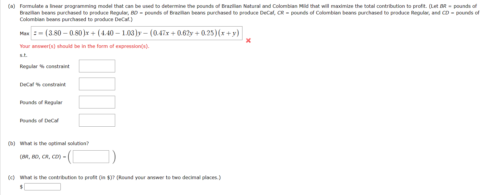 Solved A linear programming computer package is needed. per | Chegg.com