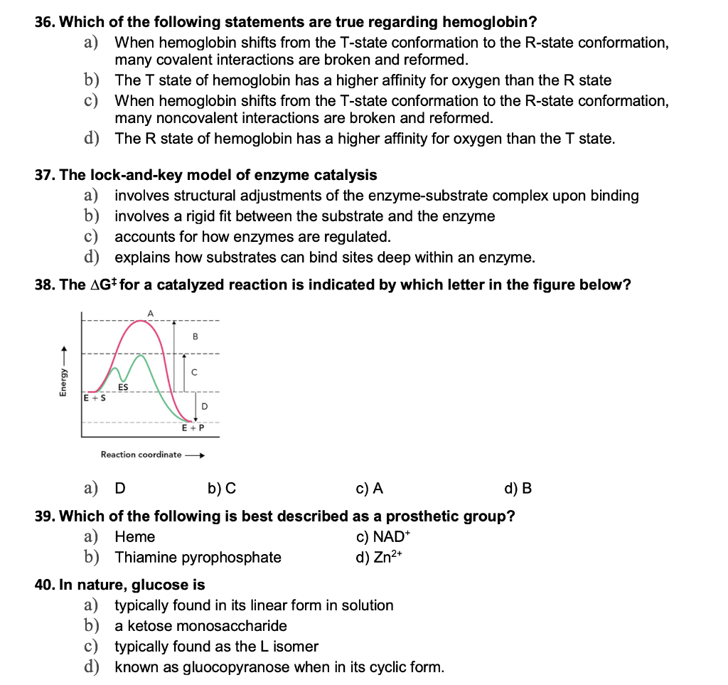 Solved 36. Which of the following statements are true | Chegg.com