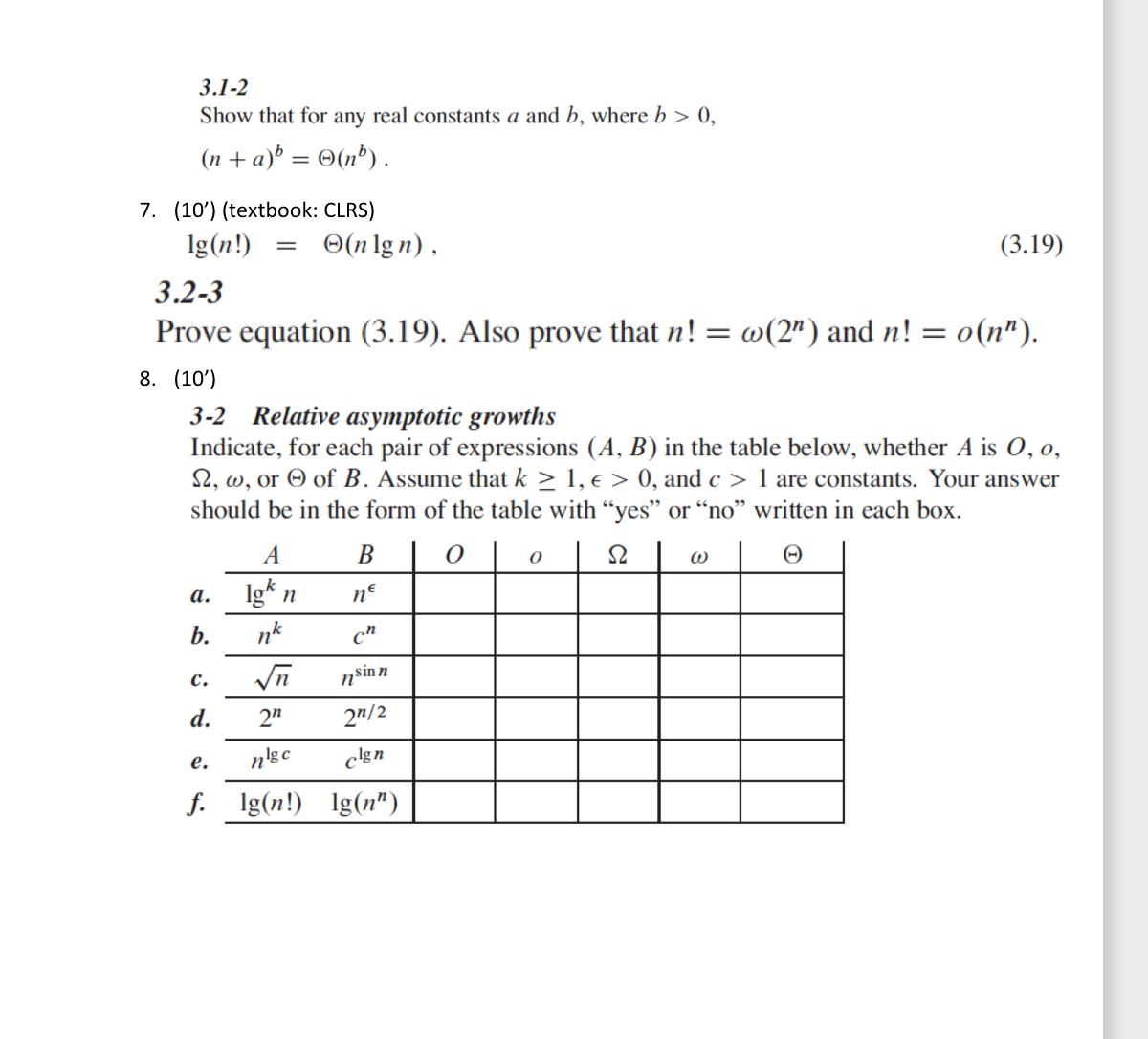 Solved 31 2 Show That For Any Real Constants A And B Where 