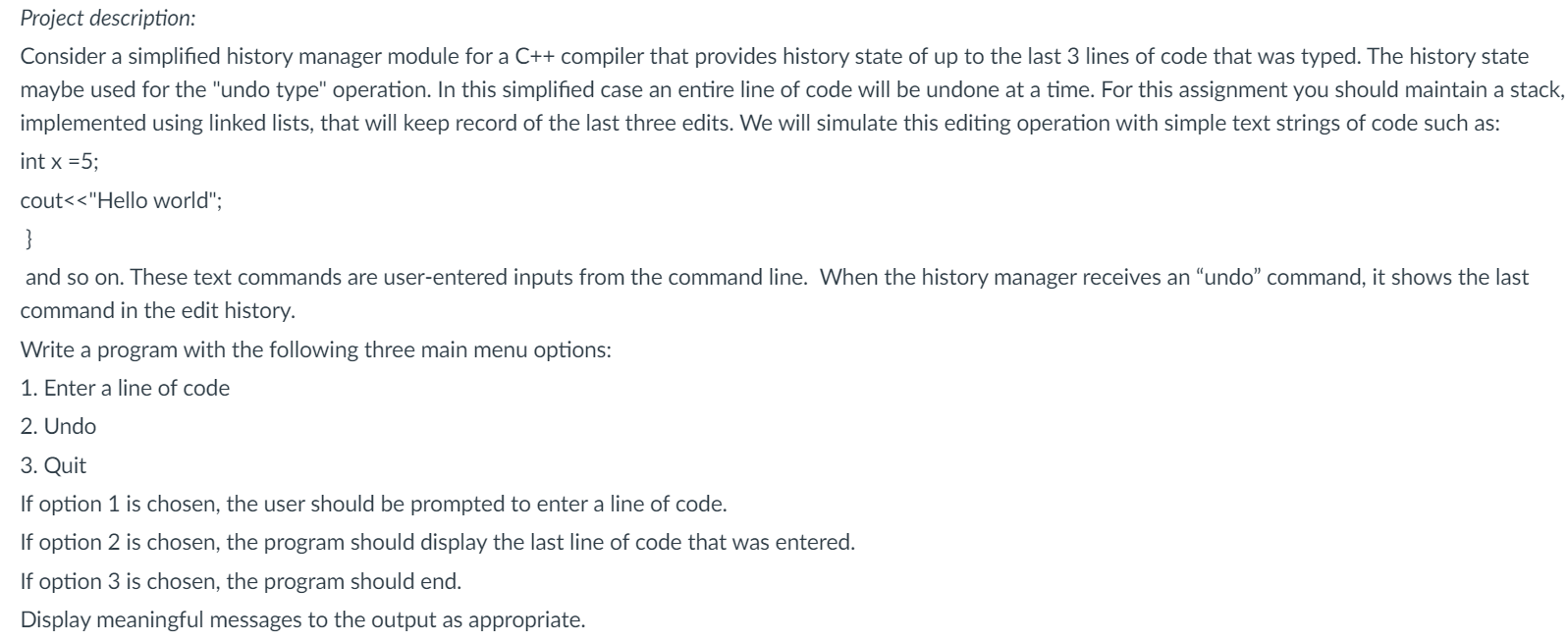 Solved maybe used for the "undo type" operation. In this | Chegg.com