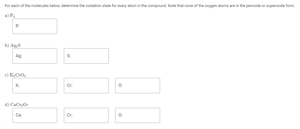Solved For each of the molecules below, determine the | Chegg.com