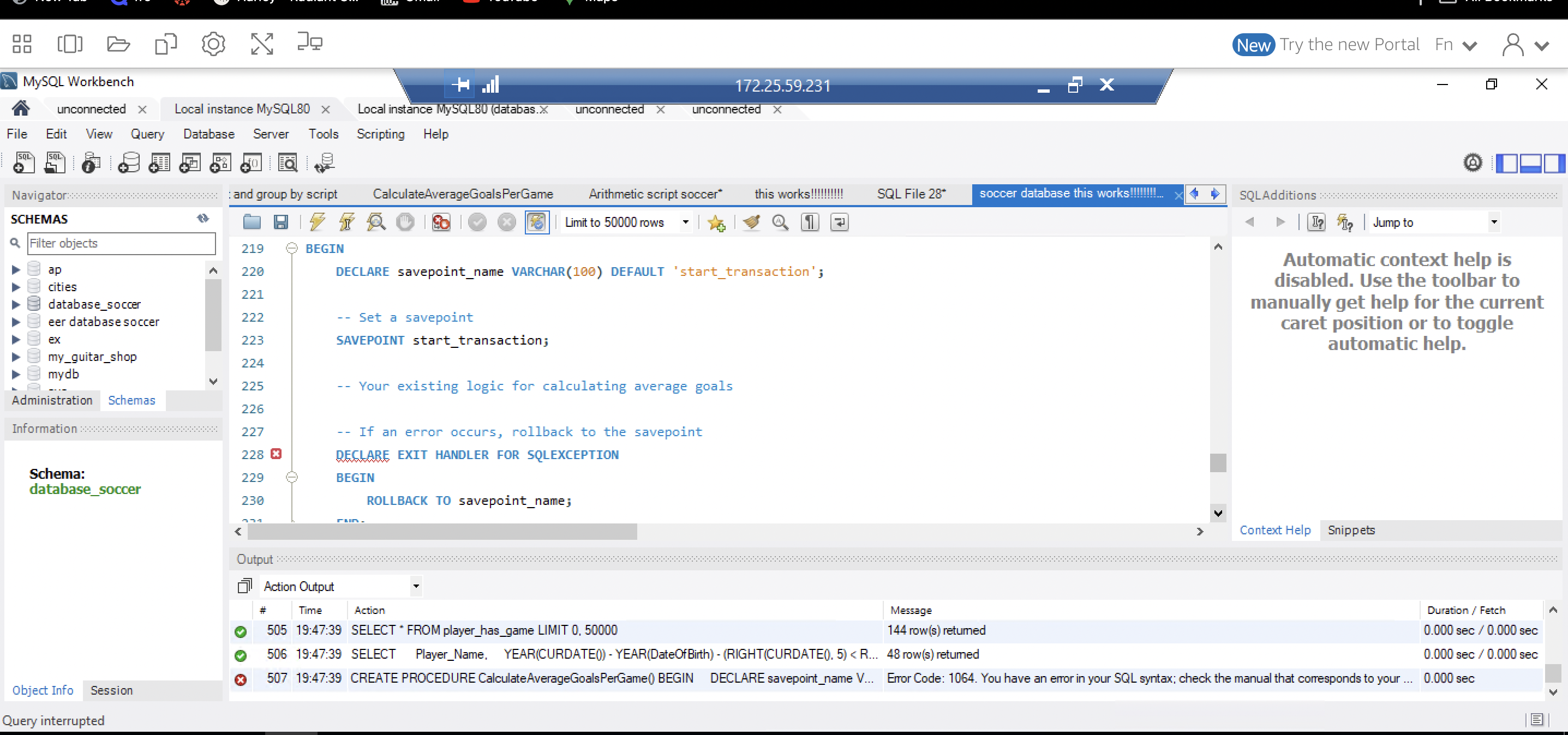 Solved ***SQL HELP PLEASE***I am having trouble with my sql | Chegg.com