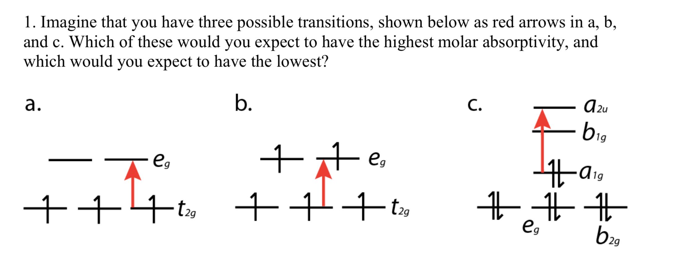 Solved 1. Imagine that you have three possible transitions, | Chegg.com