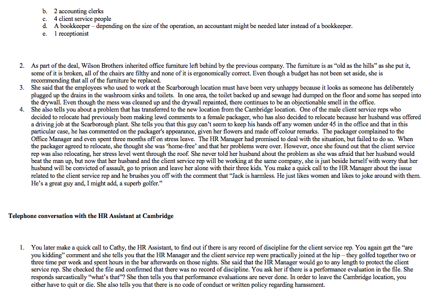 Solved The Wilson Brothers Limited Case You have recently | Chegg.com