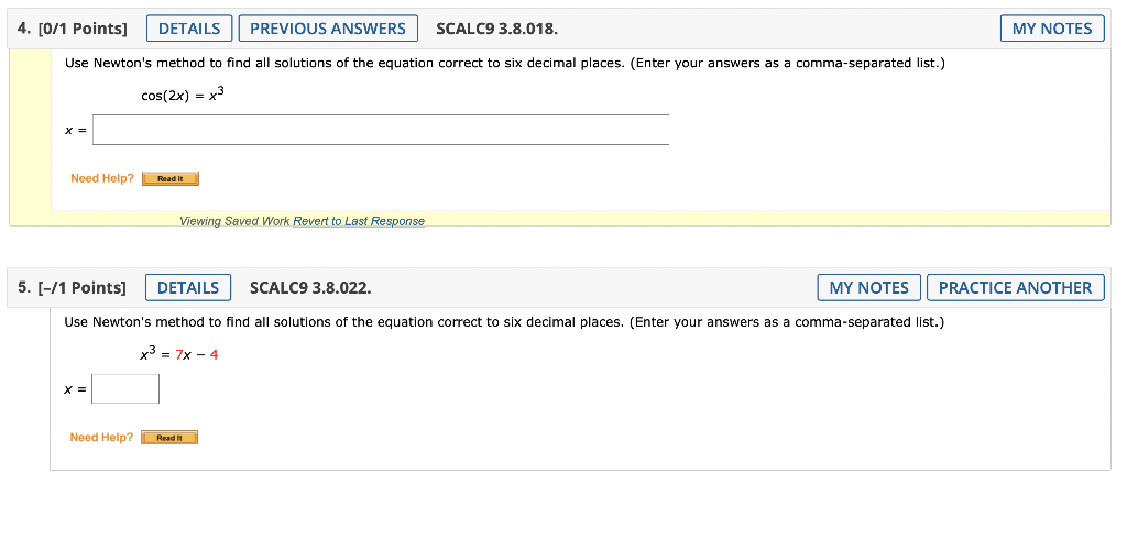 Solved 4. [0/1 Points] DETAILS PREVIOUS ANSWERS SCALC9 | Chegg.com