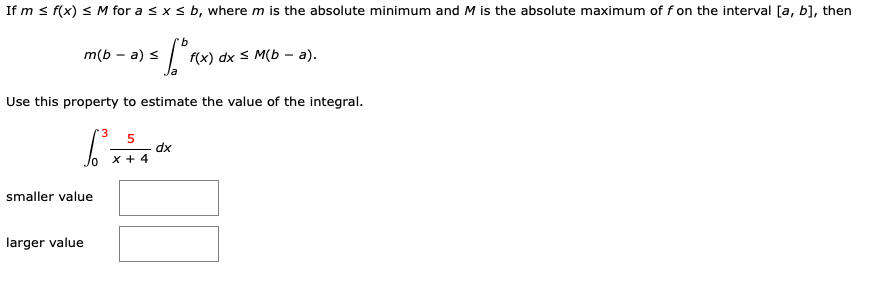 Solved If m ≤ f(x) ≤ M for a ≤ x ≤ b, where m is the | Chegg.com