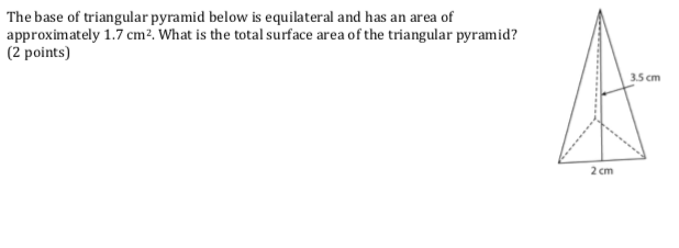Solved The base of triangular pyramid below is equilateral | Chegg.com