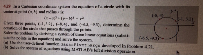 Solved 4.29 In a Cartesian coordinate system the equation of | Chegg.com