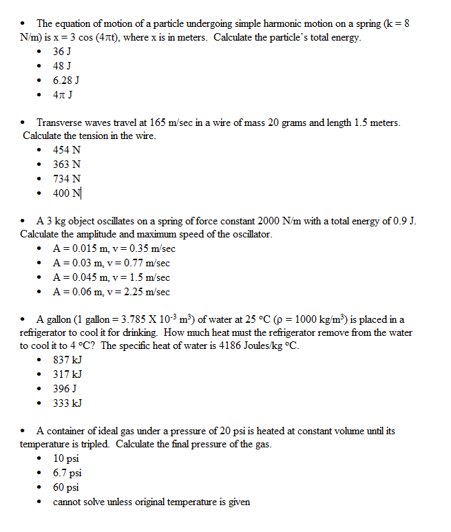 Solved = The equation of motion of a particle undergoing | Chegg.com