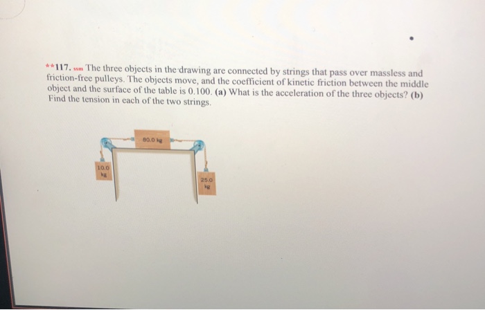 Solved +117. m The three objects in the drawing are | Chegg.com
