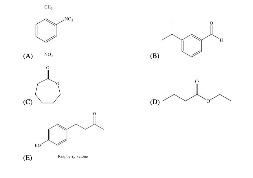 Solved 1. Shown below are 7 different isomeric esters that | Chegg.com