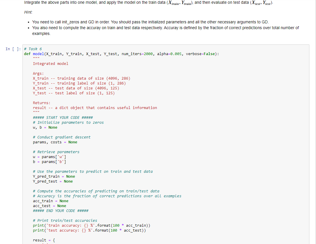 Solved Integrate the above parts into one model, and apply | Chegg.com
