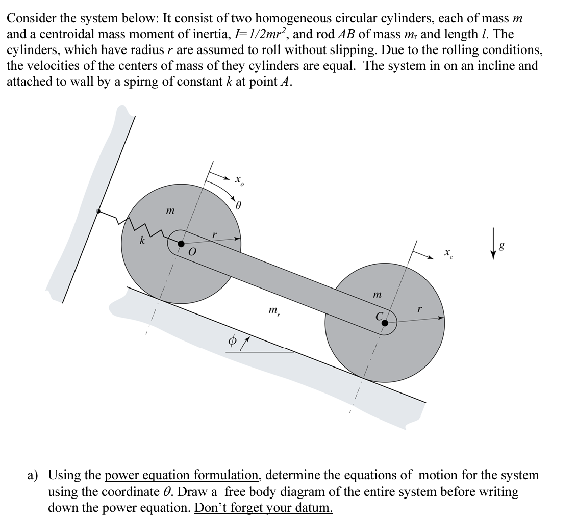 Solved Consider the system below: It consist of two | Chegg.com