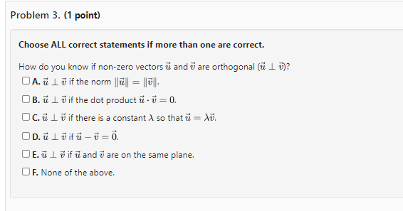 Solved Choose ALL correct statements if more than one are | Chegg.com