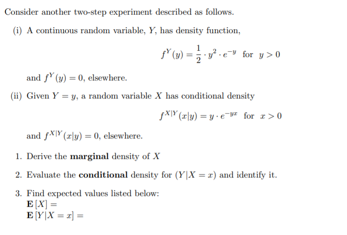 Solved Consider another two-step experiment described as | Chegg.com