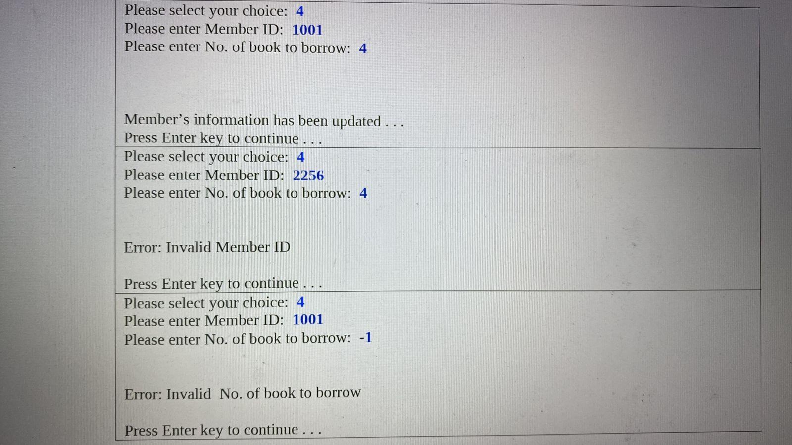 Solved Question: You are to develop a Library Management | Chegg.com