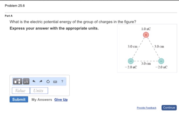 Solved What is the electric potential energy of the group of | Chegg.com