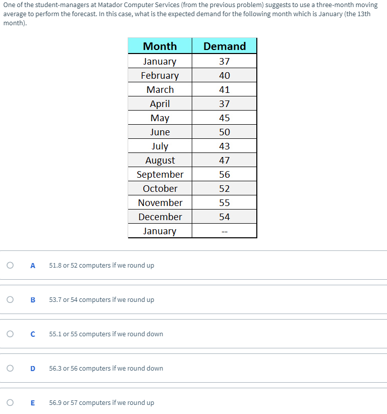 Solved Matador Computer Services assembles customized | Chegg.com