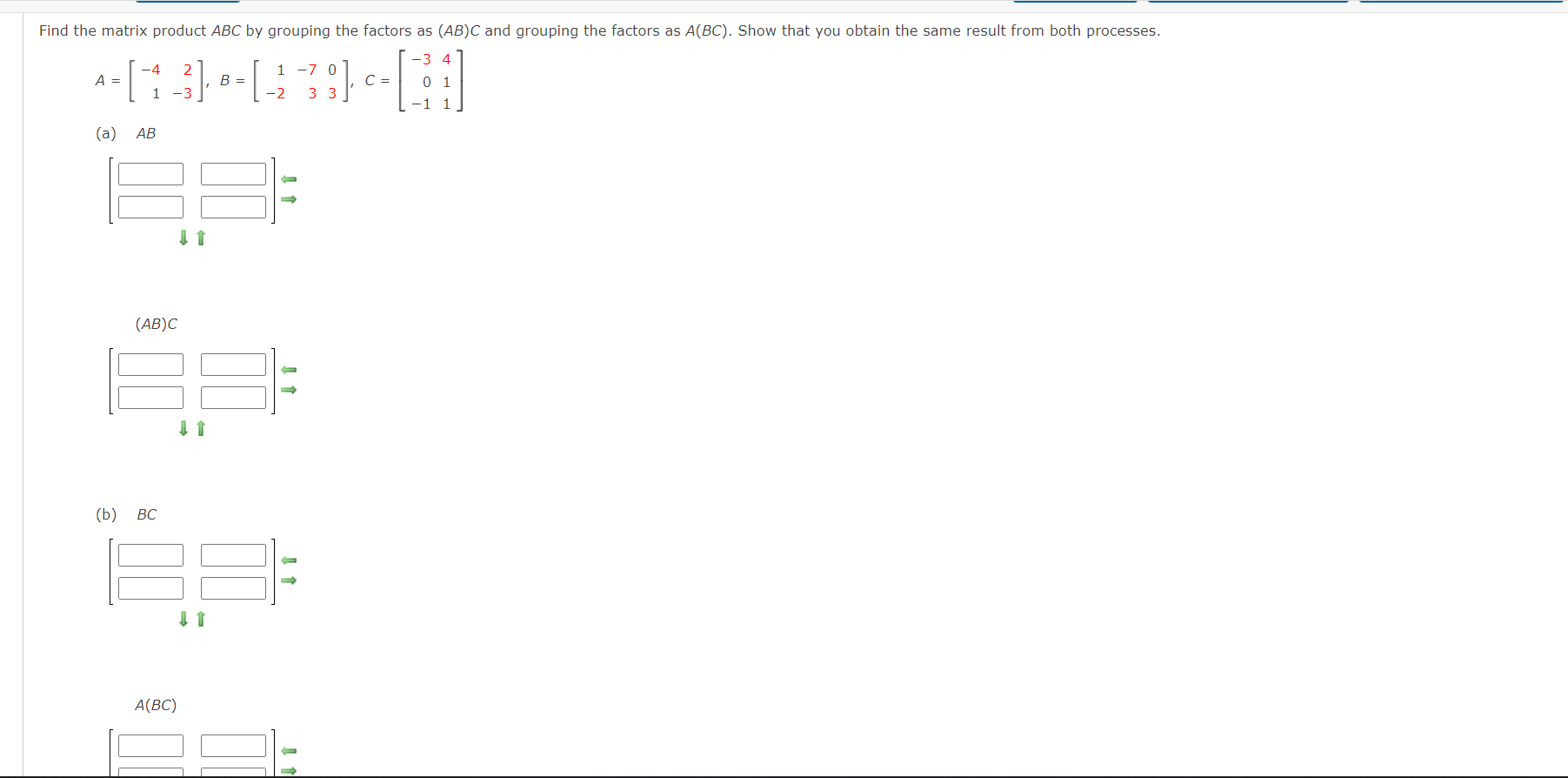 Solved Perform the indicated operations, given | Chegg.com