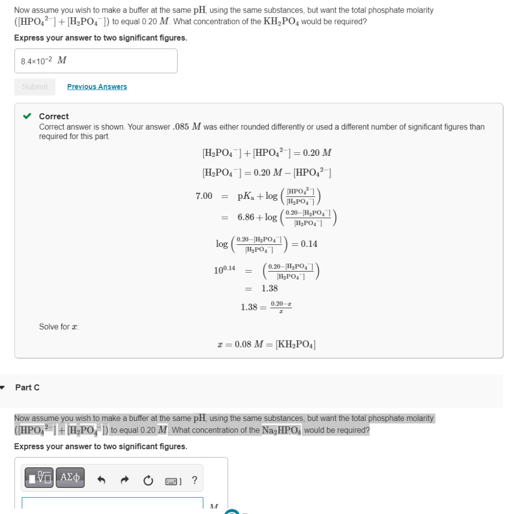 Solved Now assume you wish to make a buffer at the same pH, | Chegg.com