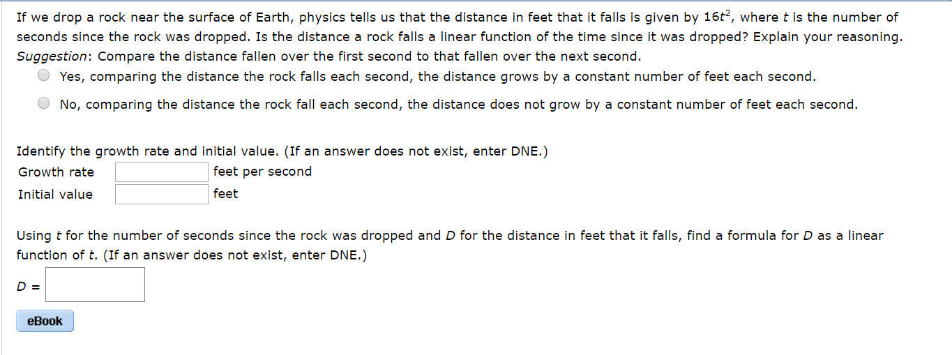 Solved If we drop a rock near the surface of Earth, physics | Chegg.com
