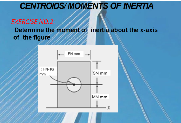 Solved CENTROIDS/ MOMENTS OF INERTIA EXERCISE NO.2: | Chegg.com