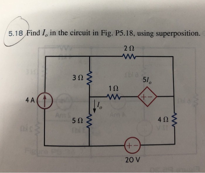 Solved 5.18 Find l, in the circuit in Fig. P5.18, using | Chegg.com