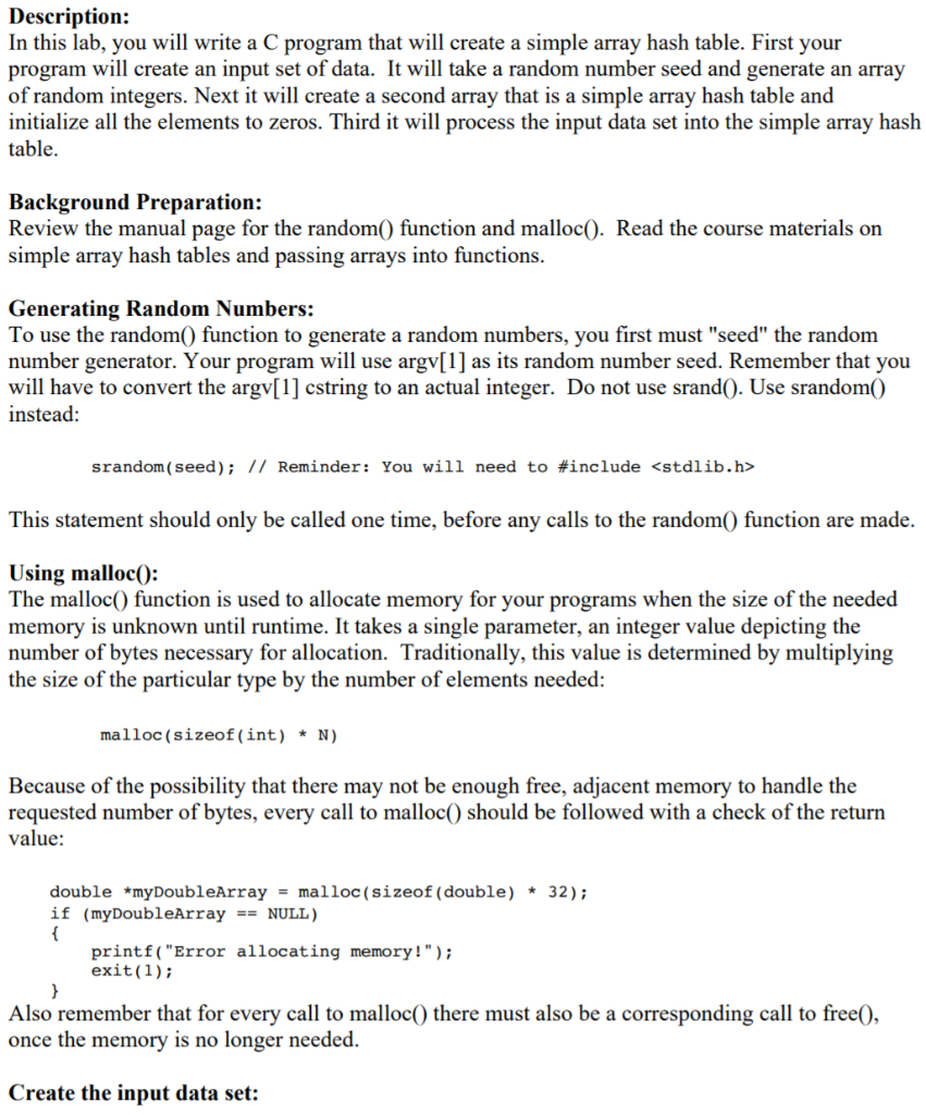 PLEASE code in C. When compiling please make sure | Chegg.com
