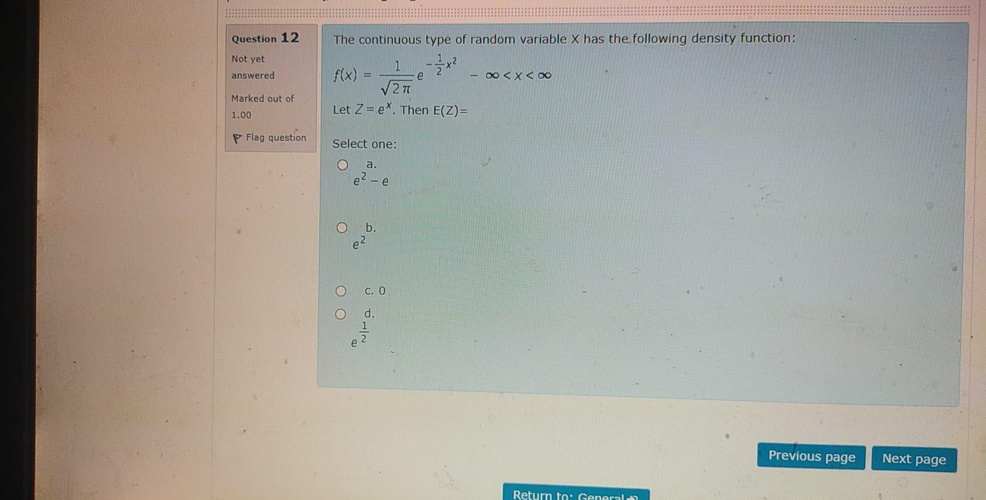 Solved Question 12 Not yet answered The continuous type of | Chegg.com