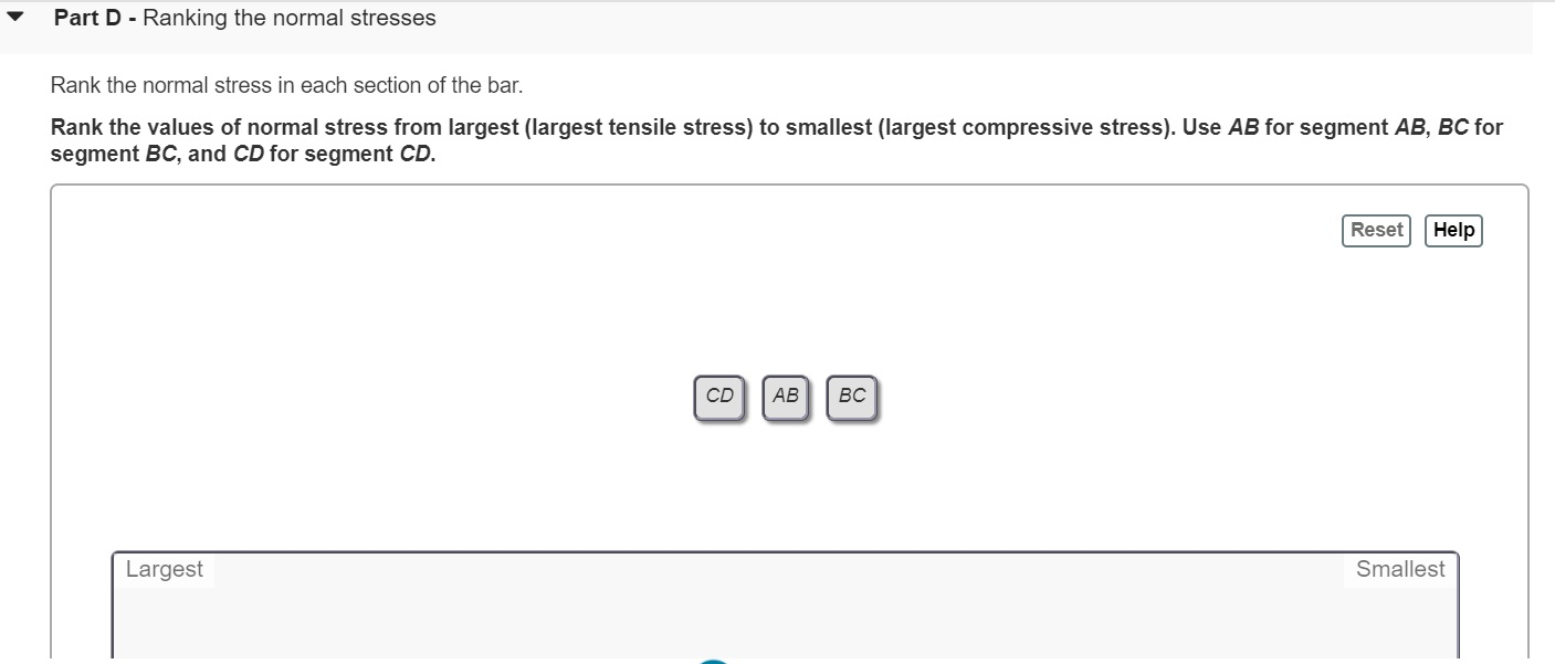 Solved Average Normal Stress in an Axially Loaded Bar 8 of | Chegg.com