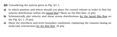 Q2. Considering the system given in Fig. Q1.1, a) In | Chegg.com
