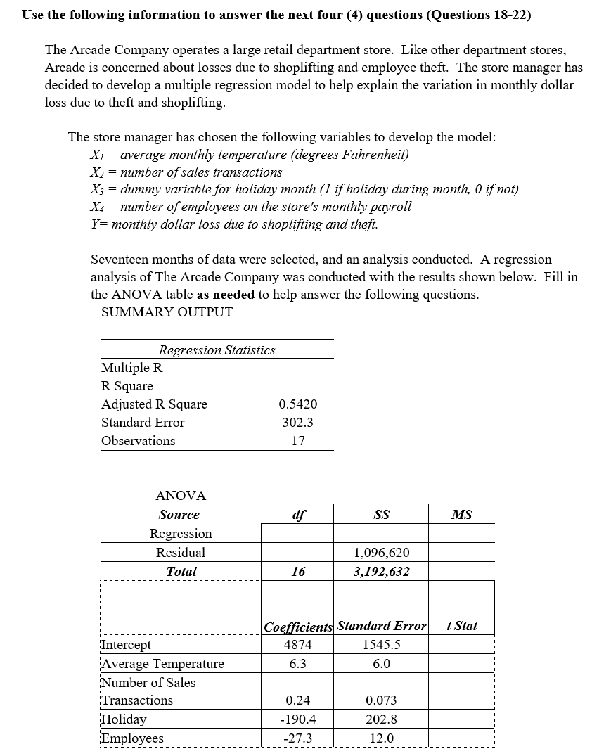 Solved Use the following information to answer the next four | Chegg.com