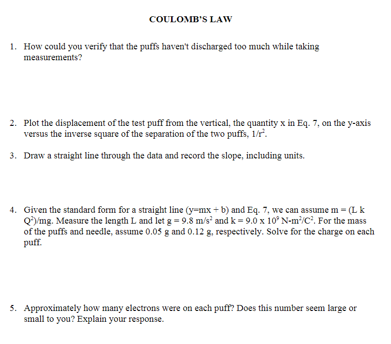 Solved Lab Materials2 ﻿Styrofoam Packing Peanuts | Chegg.com